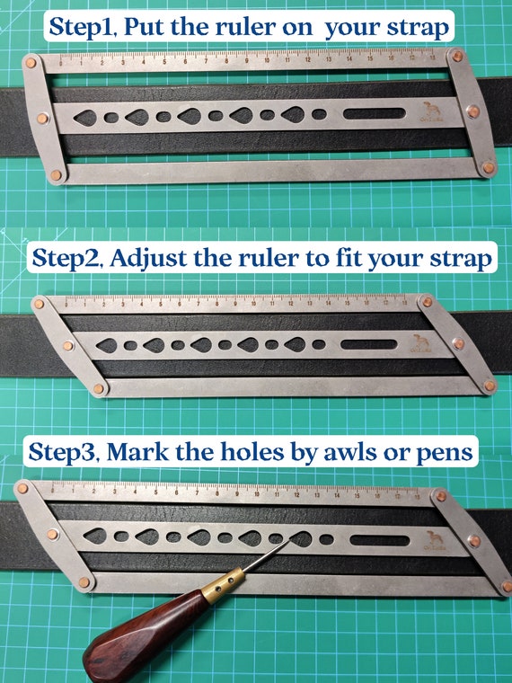 Belt Hole Puncher For Leather Leather Belt Auxiliary Positioning Punch ...