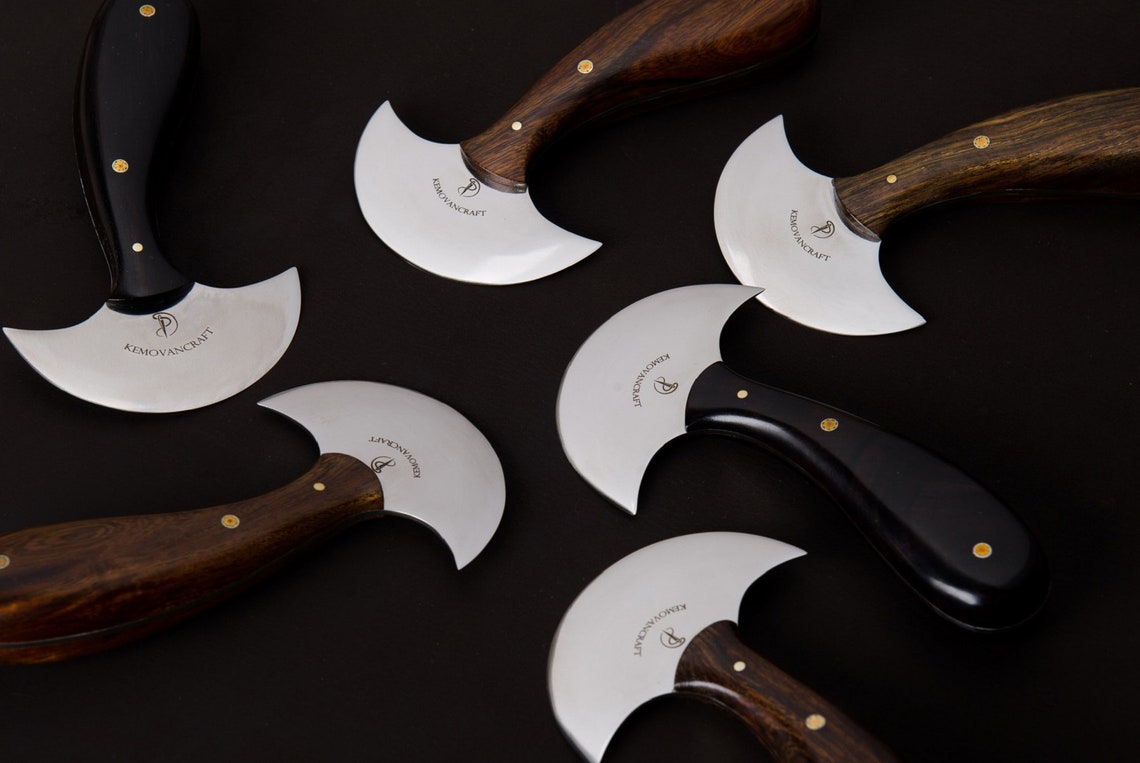 Leather Half Moon Knife Crescent Knife Leather Cutting Knife - Etsy