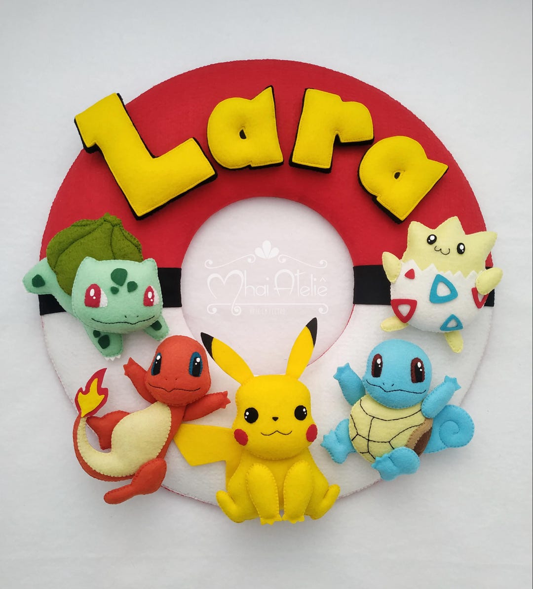 Pokemon Inspired Baby Garland Felt / Baby Shower Gift / Pikachu Garland ...