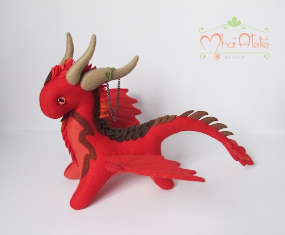 Plush Dragon Fantasy Animal Stuffed Toy Dragon Soft Toy | Etsy