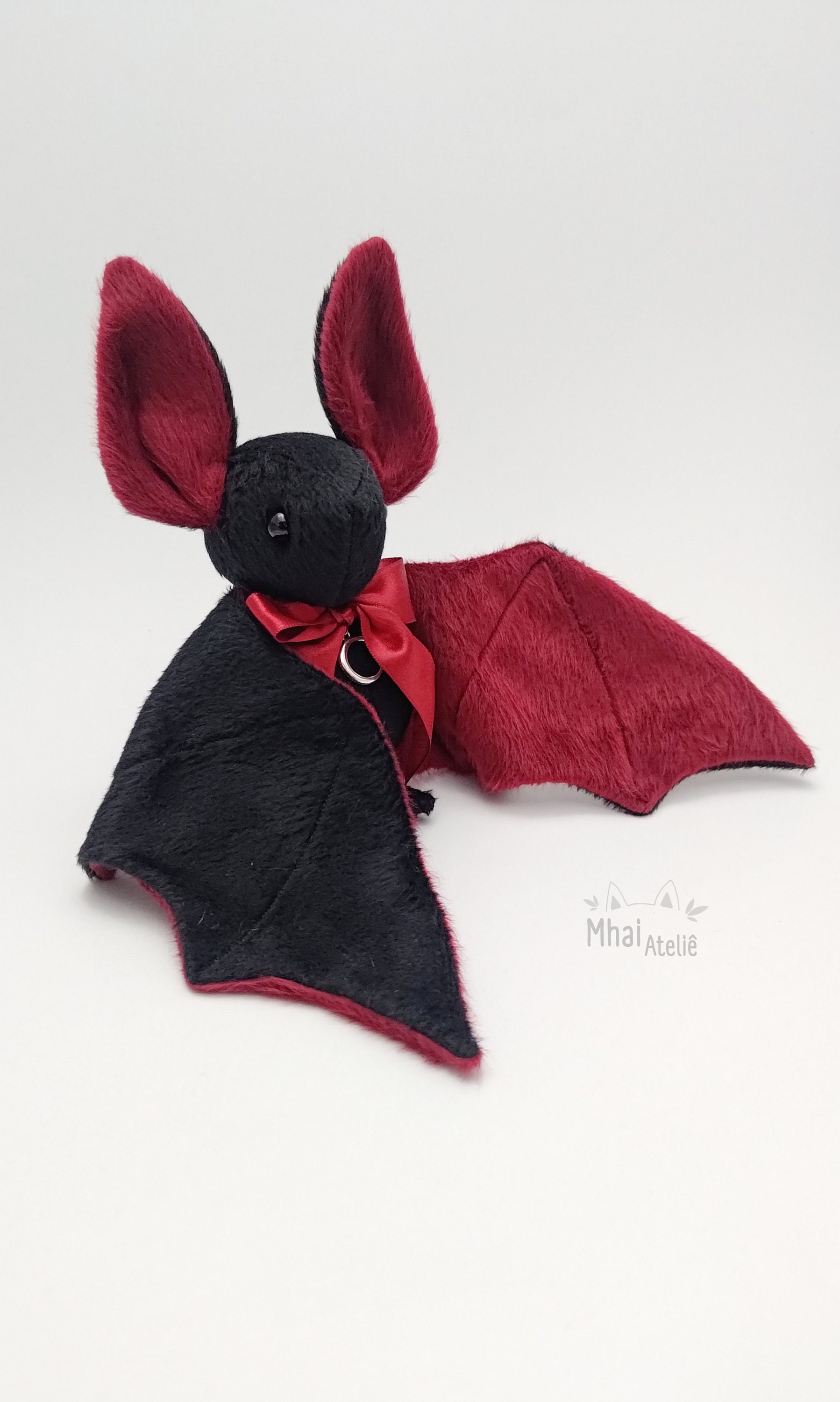 Set of Three Bat Plushies - 3 Stuffed Bat Plushies Toy - Etsy