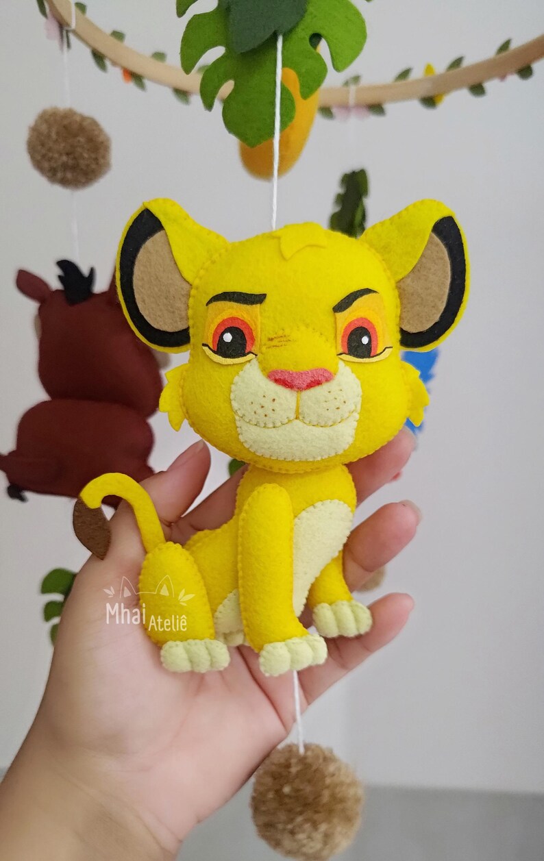 Lion King Inspired Baby Felt Mobile / Baby Crib Mobile / Simba Mobile ...