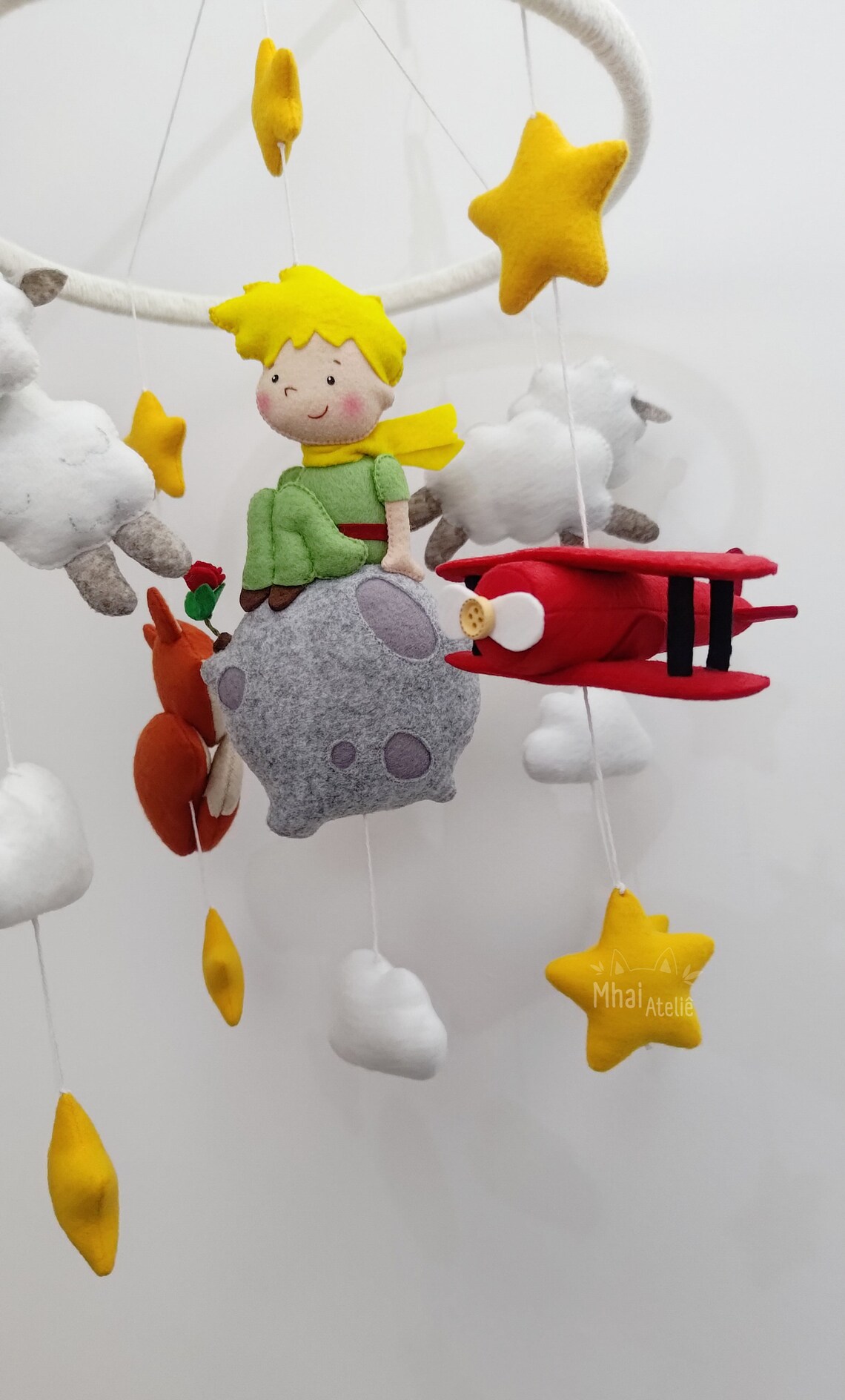 Little Prince Felt Baby Mobile, Crib Mobile, Gift Newborn - Etsy