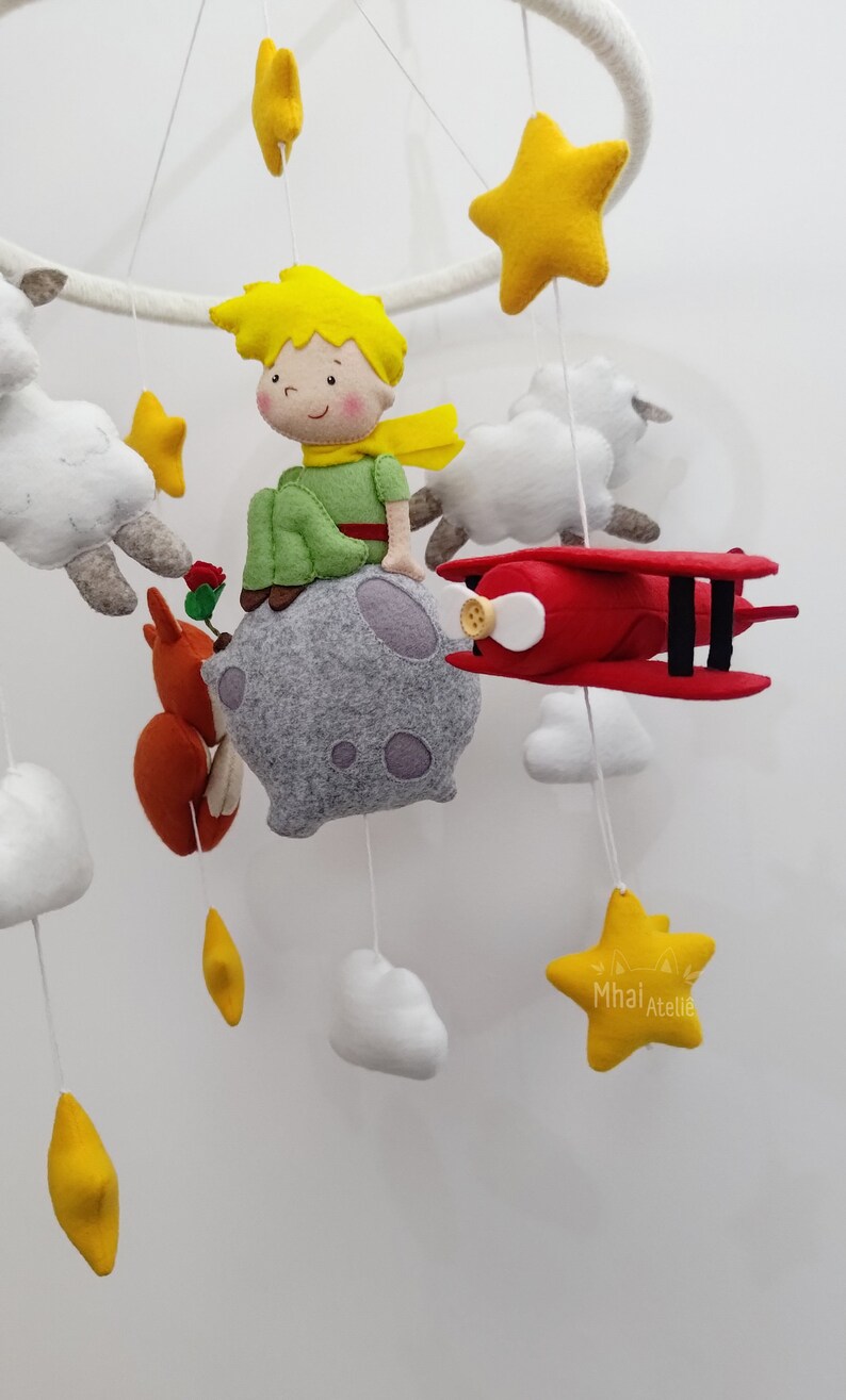 Little Prince Felt Baby Mobile, Crib Mobile, Gift Newborn - Etsy