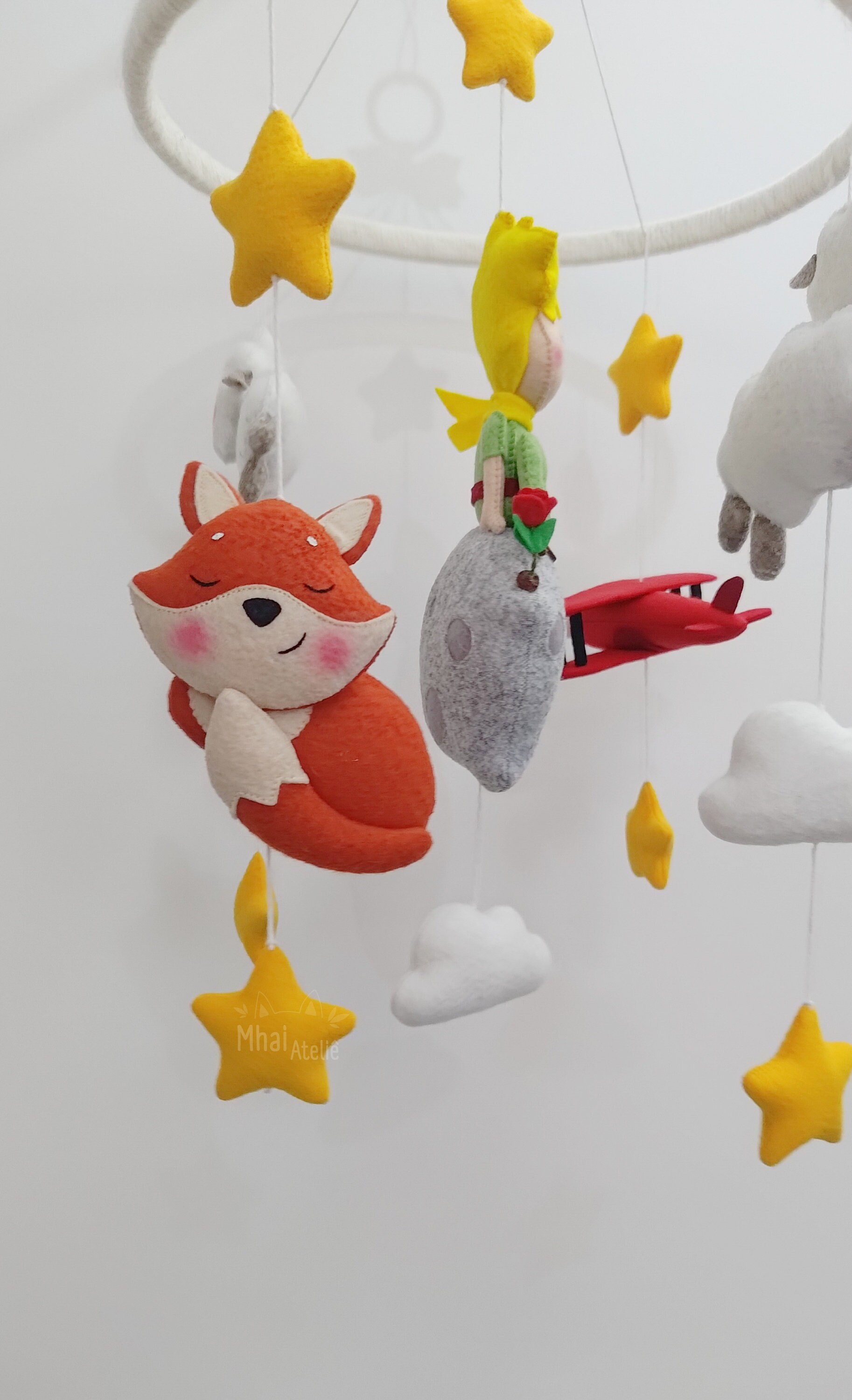 Little Prince Felt Baby Mobile, Crib Mobile, Gift Newborn - Etsy