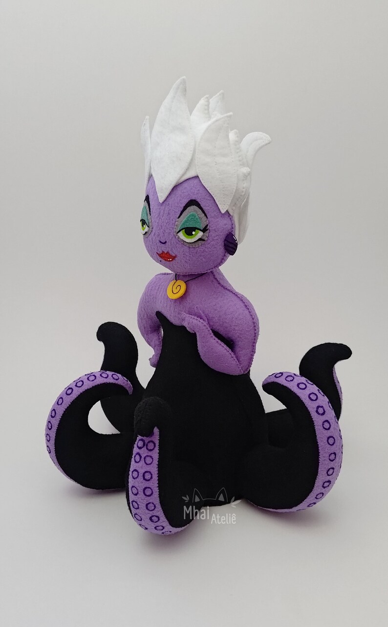Felt Doll Ursula / Ocean Doll / Octopus Villain / Mermaid Princess ...