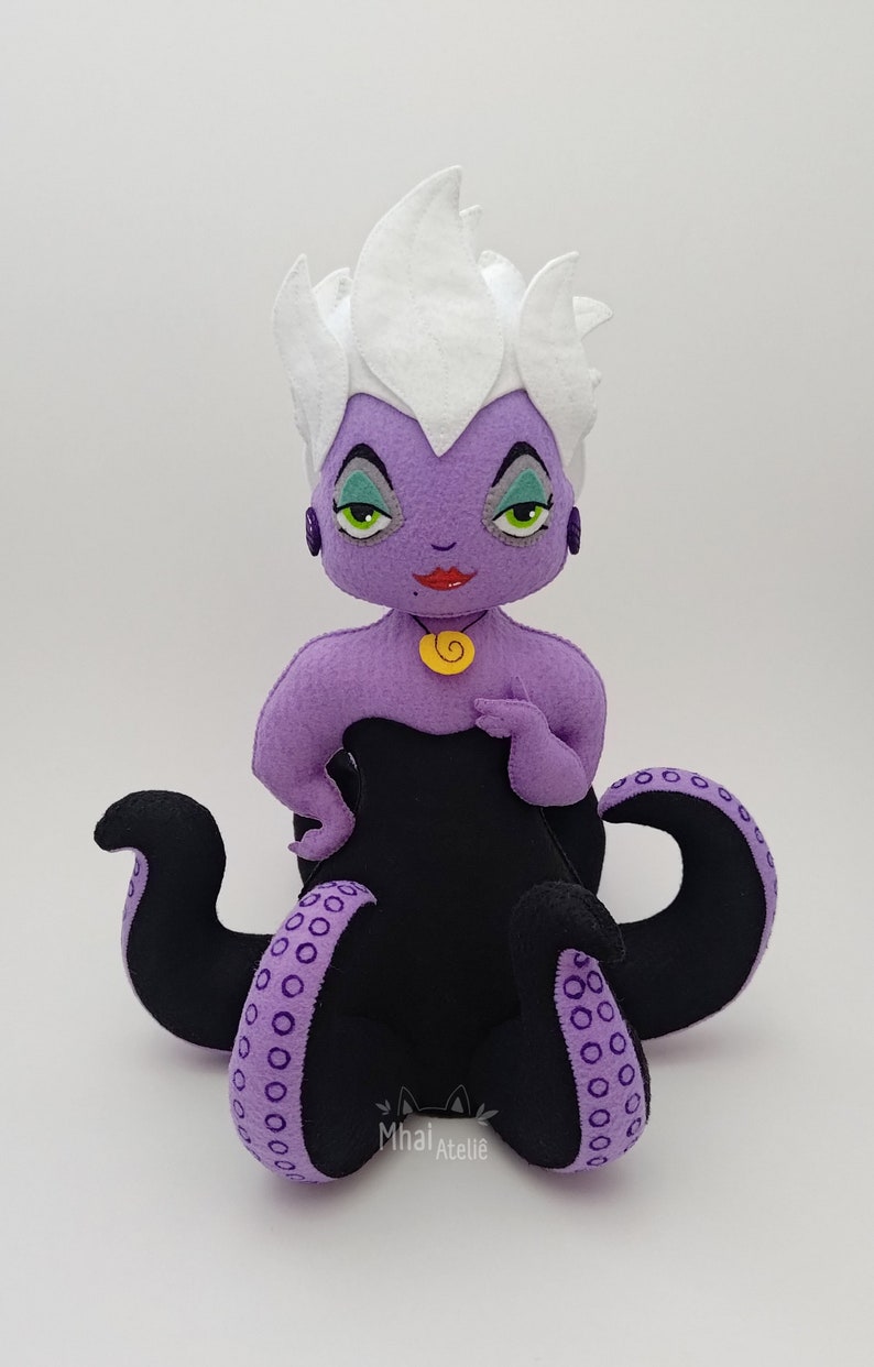 Felt Doll Ursula / Ocean Doll / Octopus Villain / Mermaid Princess ...