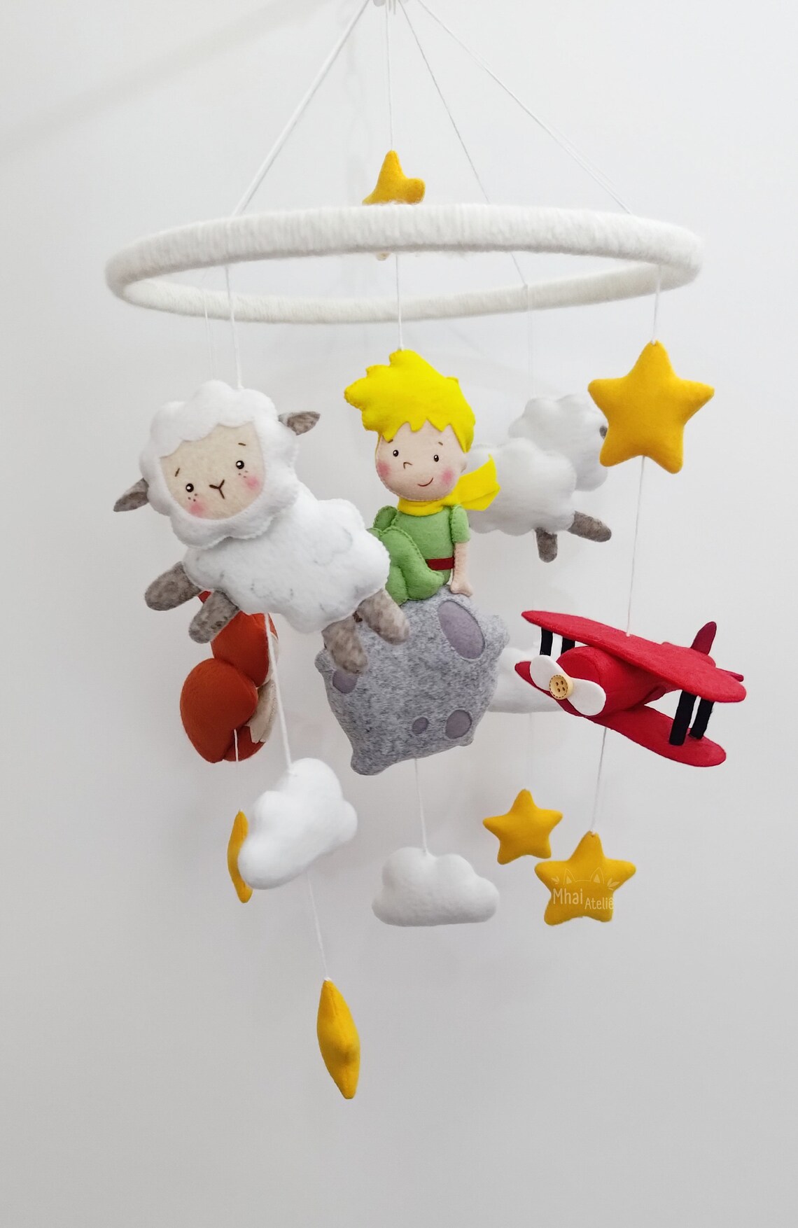 Little Prince Felt Baby Mobile, Crib Mobile, Gift Newborn - Etsy