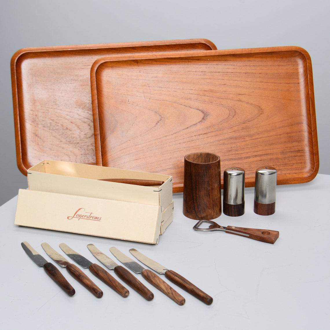 Swedish Mid-century 1960's Teak Trays Plus Kitchen Accessories - Etsy ...