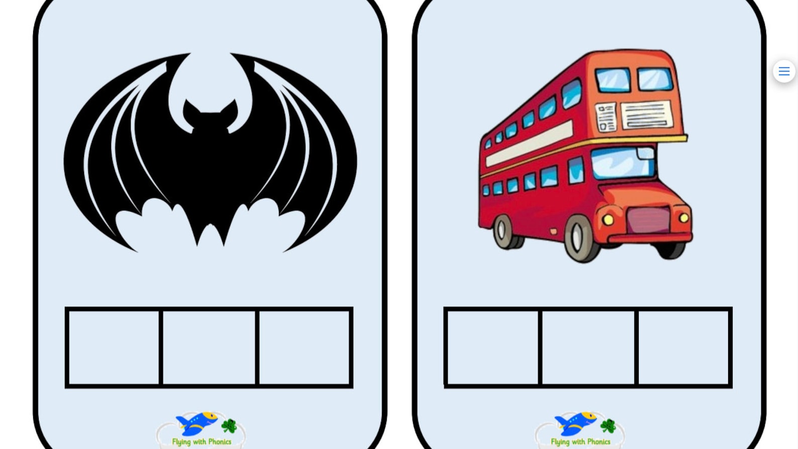 CVC Writing Frames - Etsy