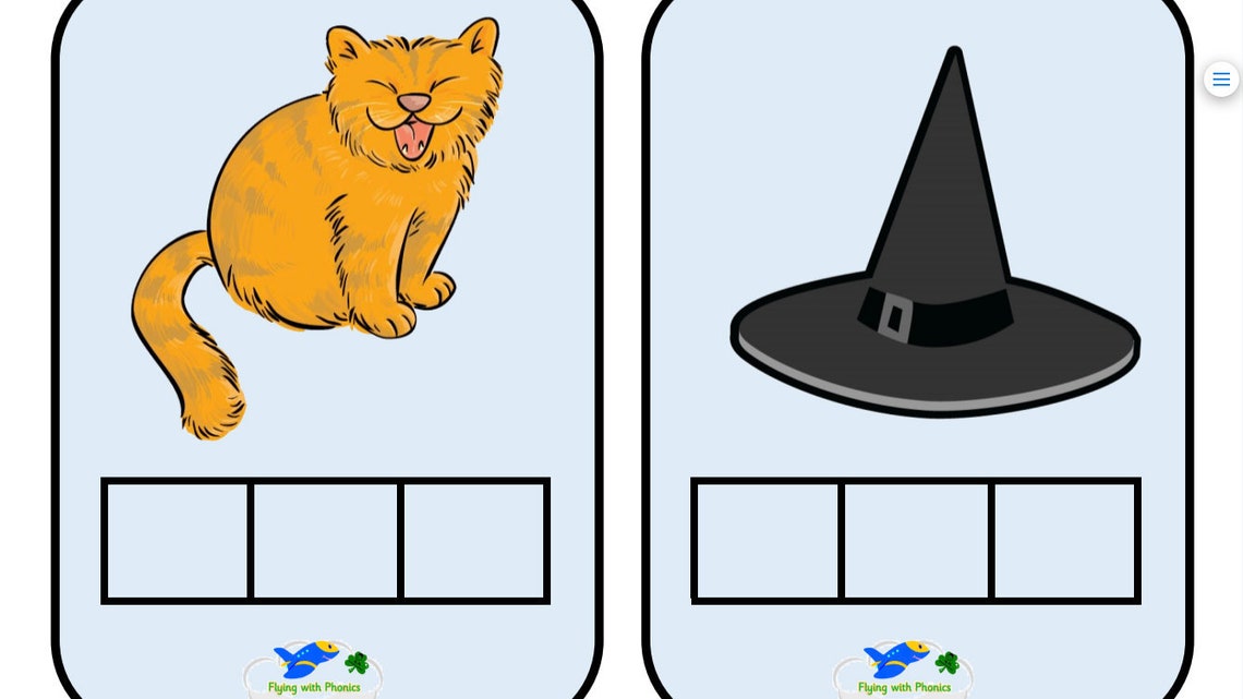 CVC Writing Frames - Etsy