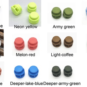 20pcs Plastic Toggle Switch, Paracord Toggle, Elastic Cord Stopper ...