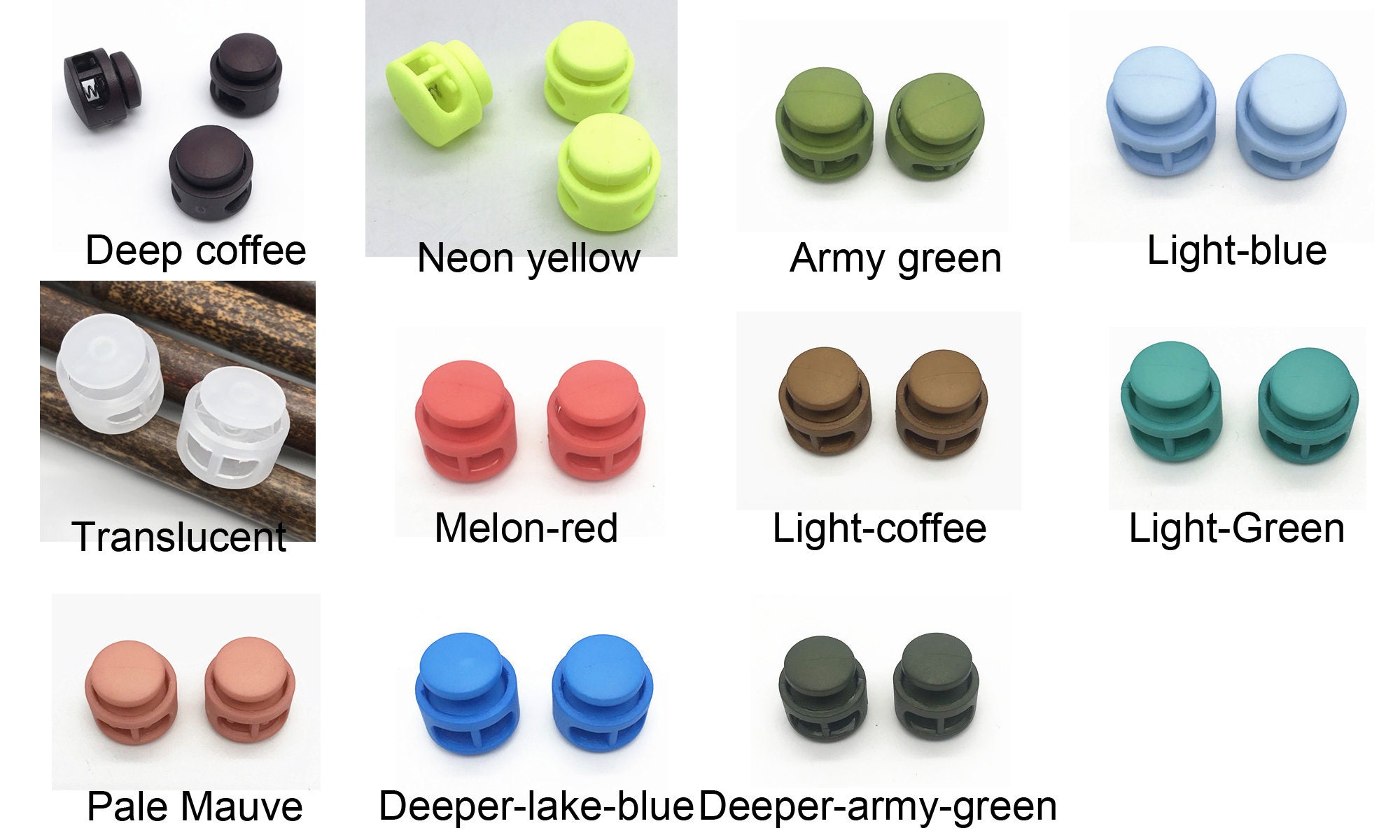 20pcs Plastic Toggle Switch Paracord Toggle Elastic Cord - Etsy