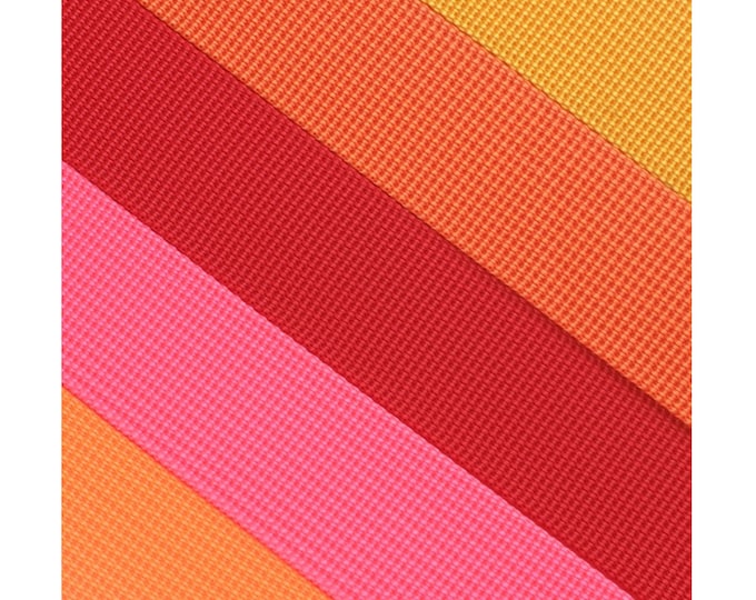 Nylon Webbing by the Yard - 27 Colors | 5/8 Inch 1 Inch Heavy Duty ...