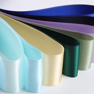 20 Yards 3/8 Inch, 5/8 Inch, 1 Inch Satin Silk Ribbon by the Yard ...