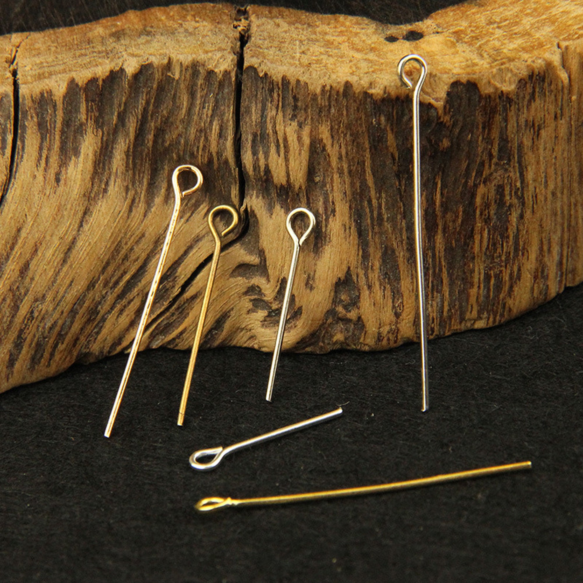 300pcs Head Pins for Jewelry Making Eyepins Plated Gold - Etsy