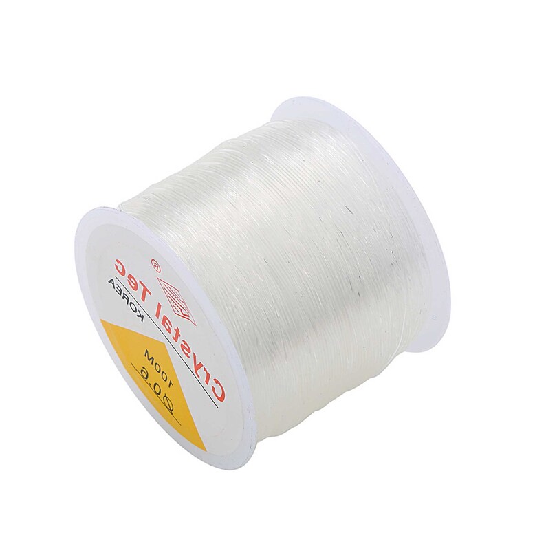 Crystal Stretchy Bead String 1mm Clear Elastic Bracelet Cord - Etsy