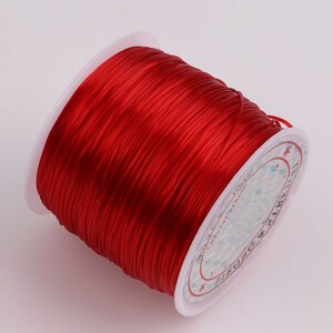 Flat Strong Stretchy Cord, Small Elastic Cord, Black Flexible Bead Cord ...