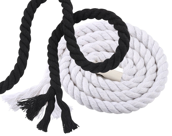 Twisted Cotton Rope Macramé Crafting Cord Natural White Cotton Rope ...