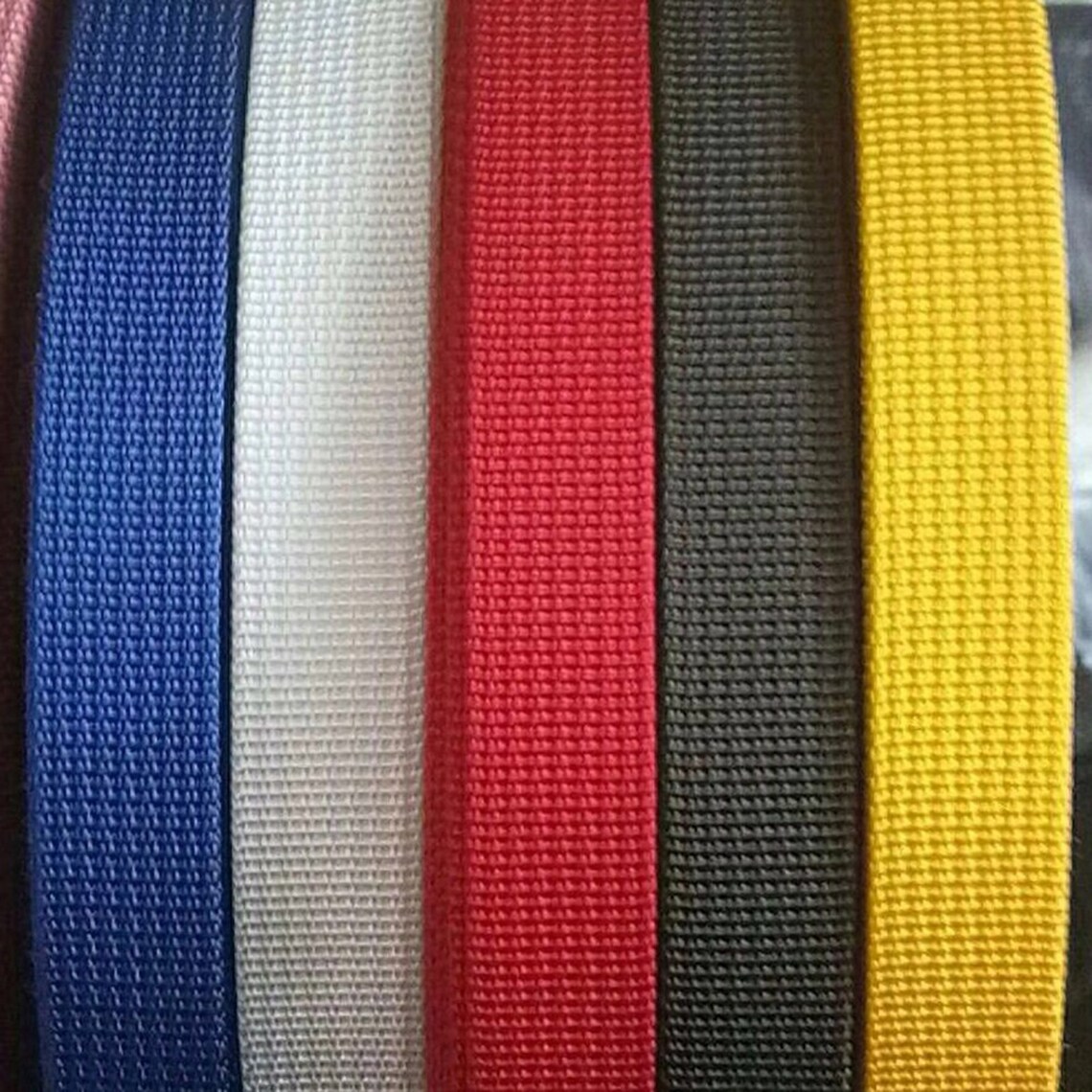 White Nylon Webbing by the Yard 1 Inch 1.5 and 2 Inch Dog | Etsy