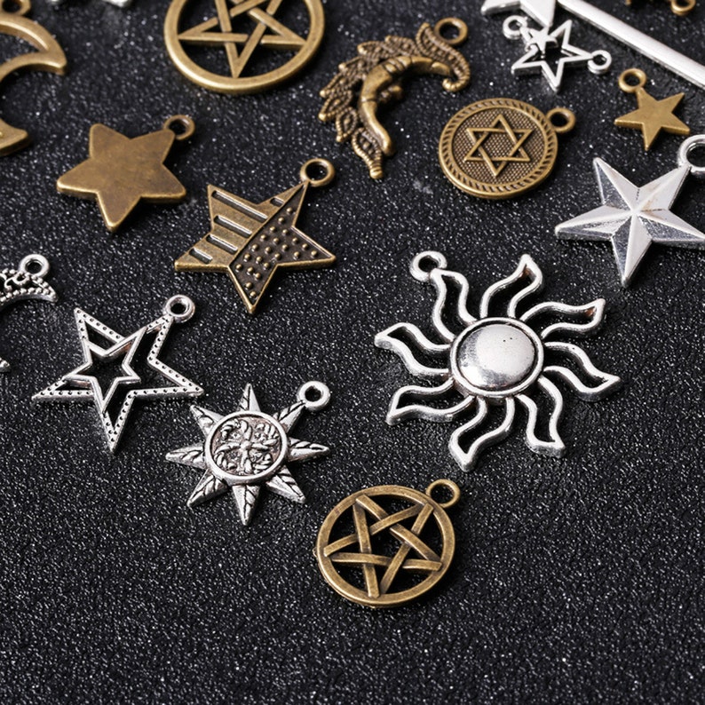 Wholesale Sun Moon and Star Celestial Charms Bulk Celestial - Etsy
