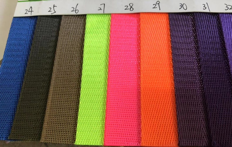 White Nylon Webbing by the Yard 1 Inch 1.5 and 2 Inch Dog | Etsy