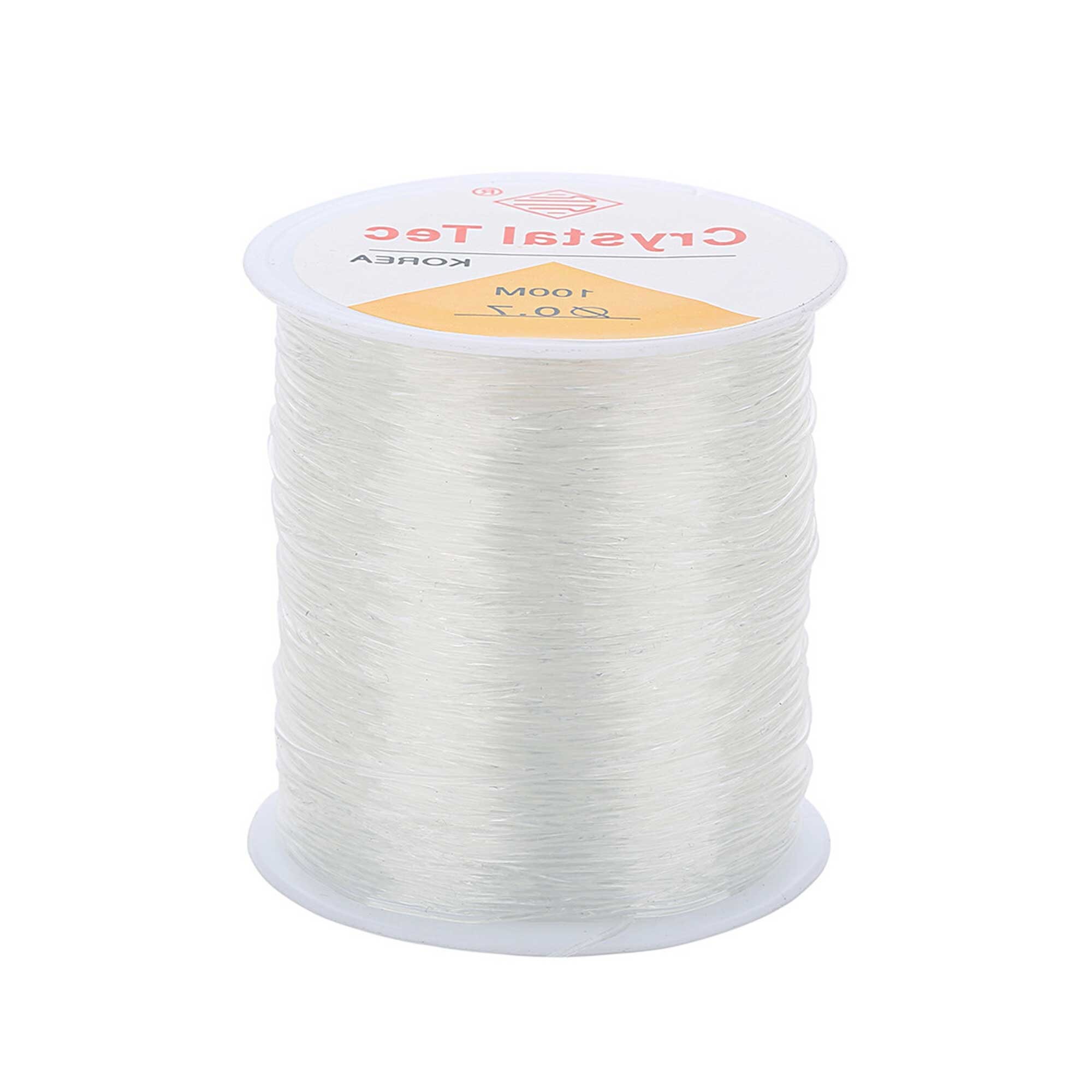 Crystal Stretchy Bead String 1mm Clear Elastic Bracelet Cord - Etsy