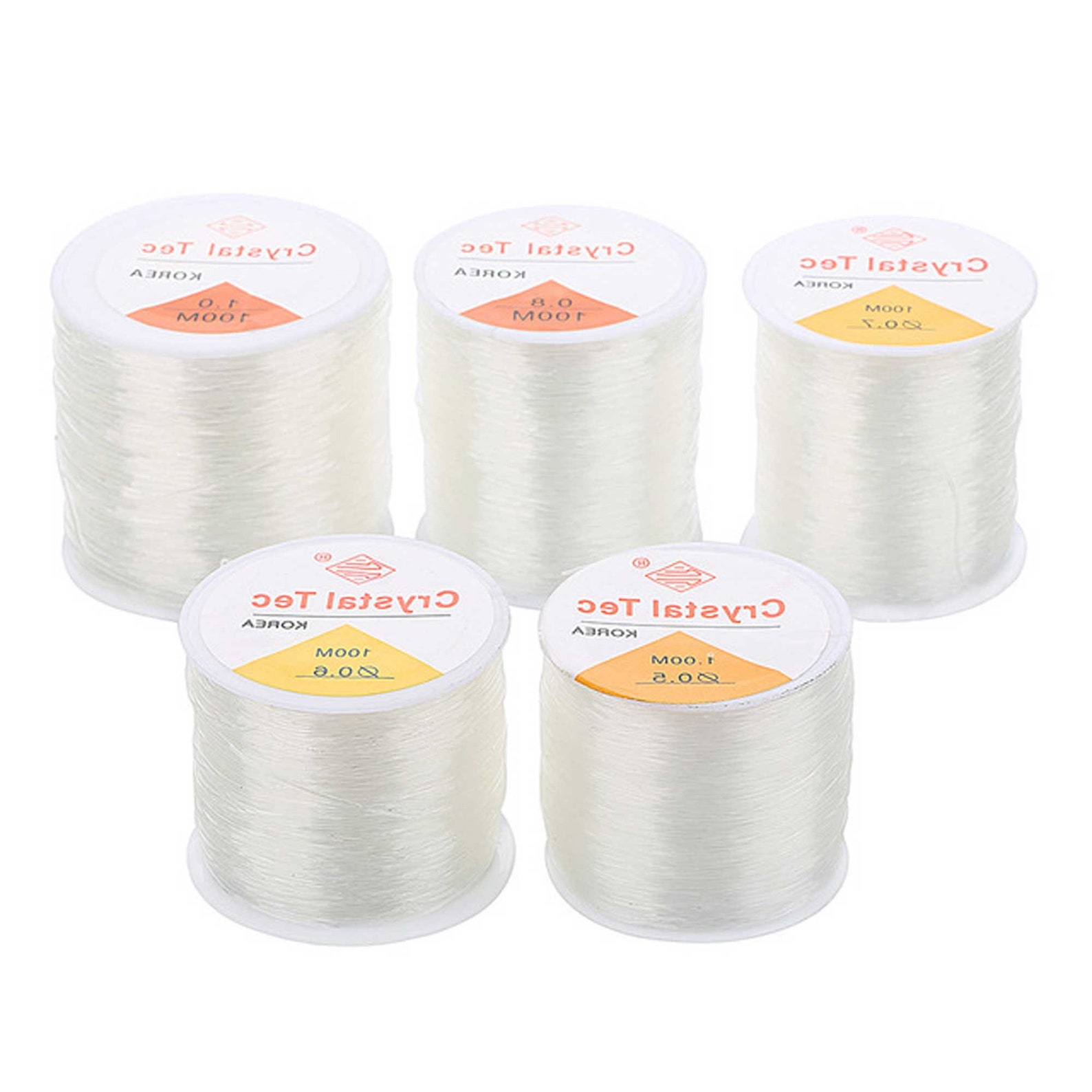 Crystal Stretchy Bead String 1mm Clear Elastic Bracelet Cord - Etsy