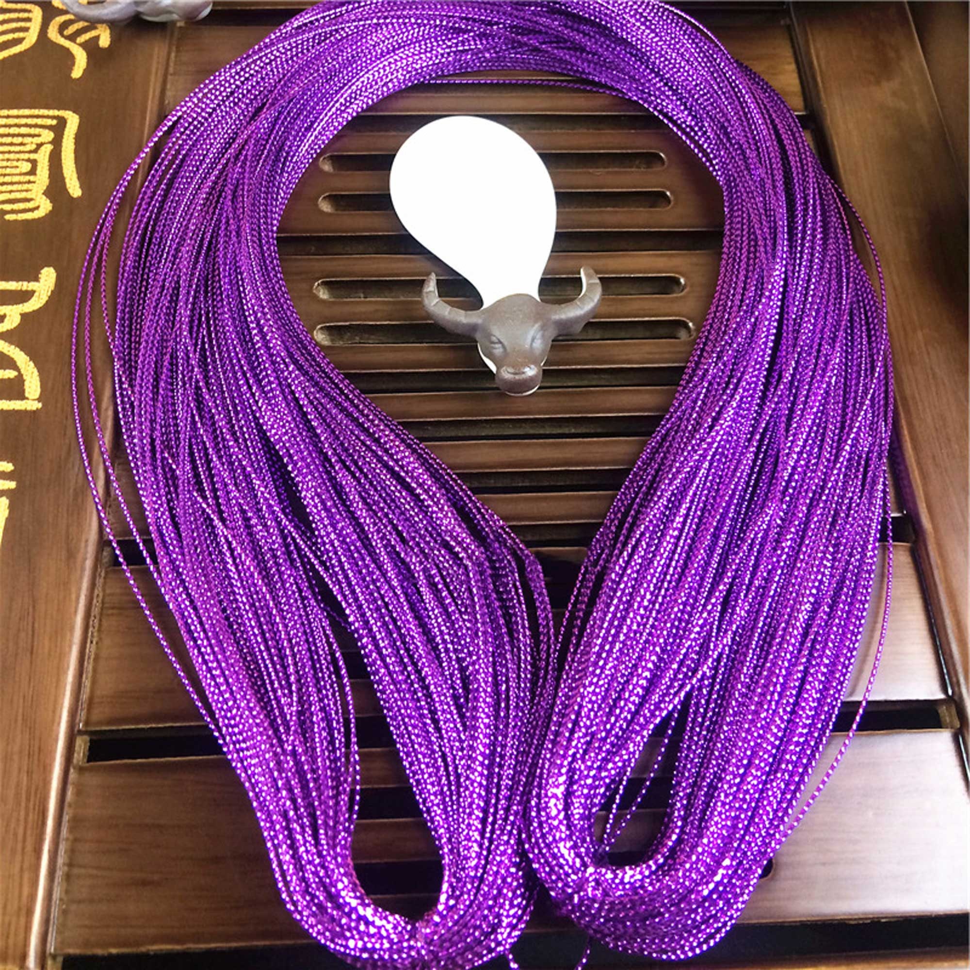 Metallic Silver Glitter String Gold Cord Tinsel Rope Gift | Etsy