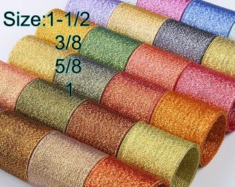 3 Inch Glitter Ribbon - Etsy