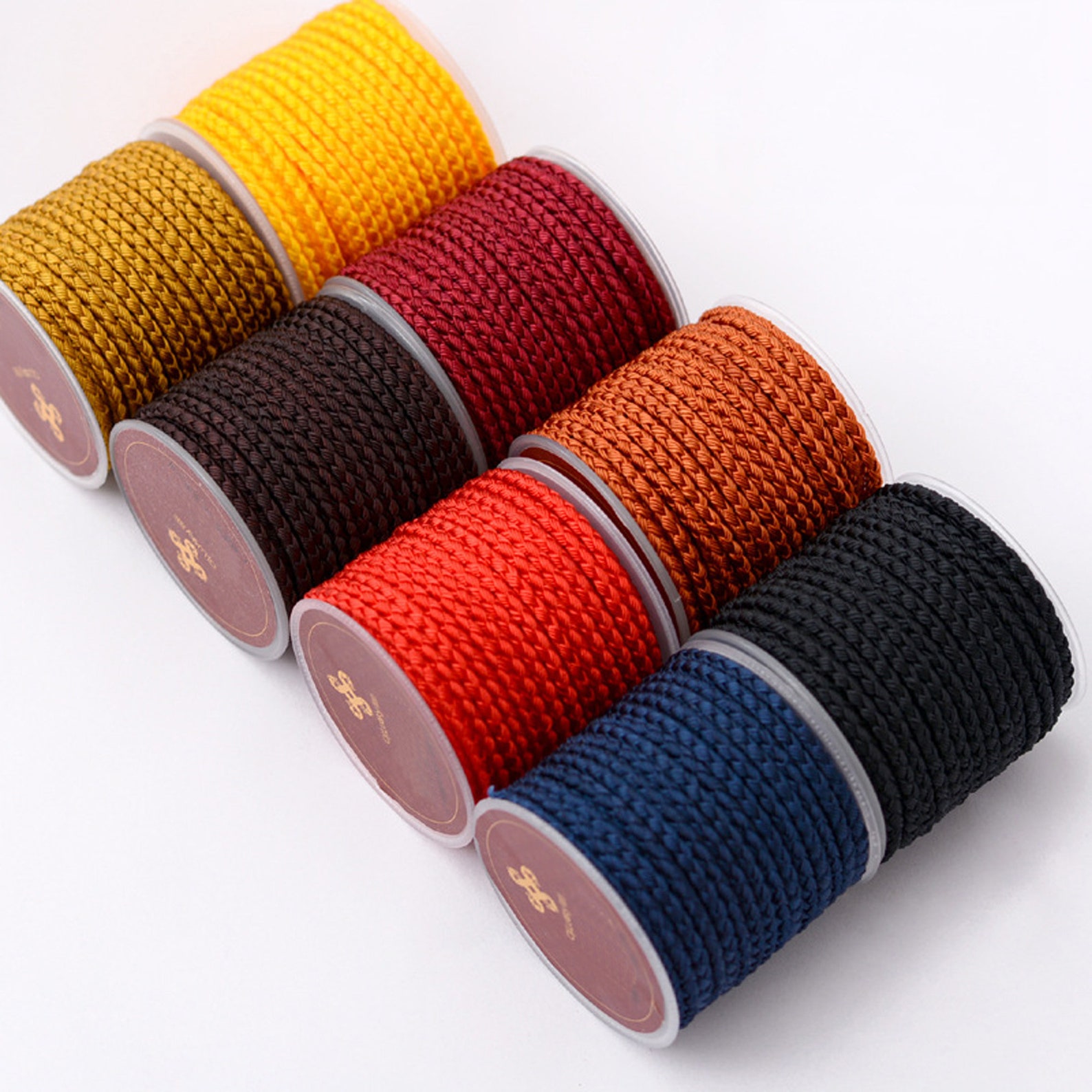 3MM Nylon Braided Cord for DIY Necklace and Knot Bracelet, Soutache ...