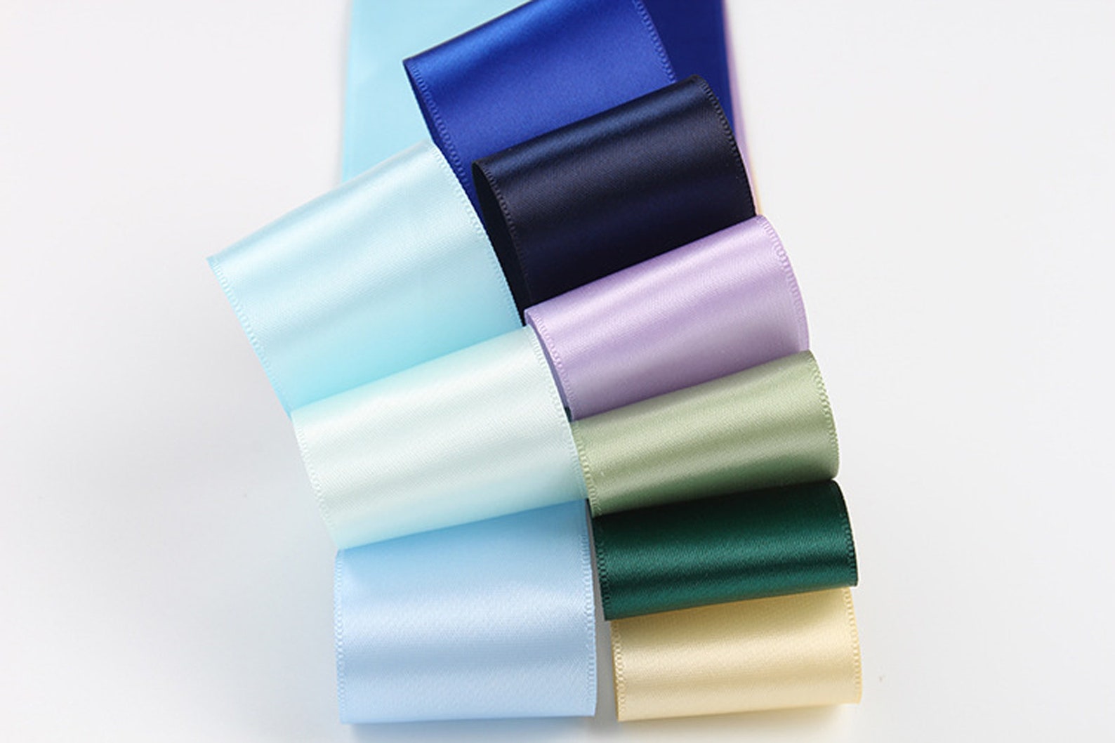 20 Yards 2 Inch Polyester Satin Silk Ribbon By The Yard | Etsy