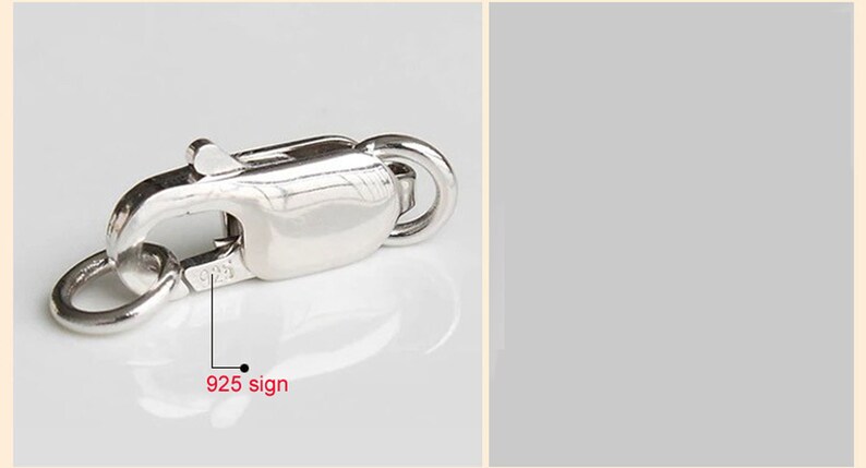 Sterling Silver 925 Claw Lobster Clasp Rectangle Triggers - Etsy