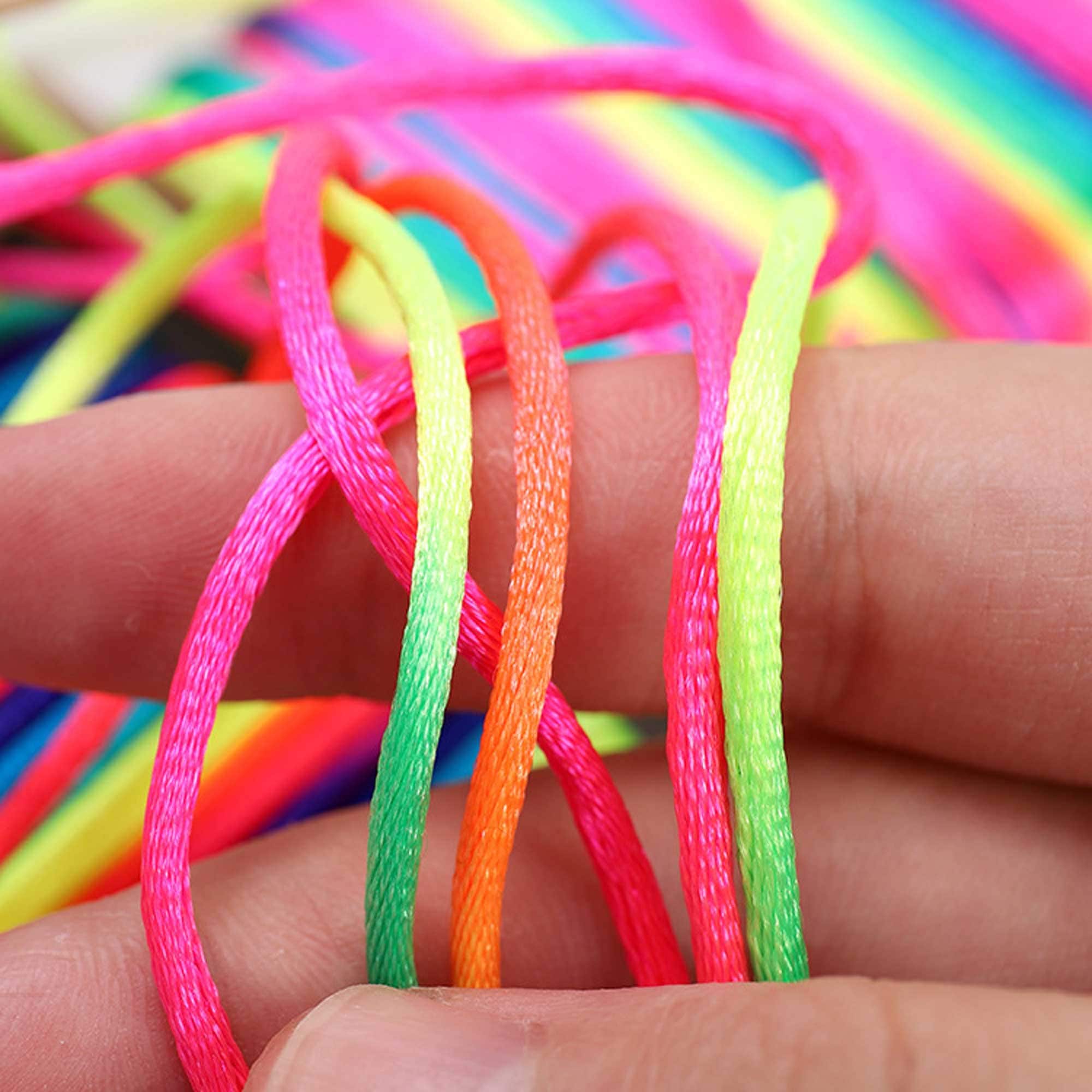 Rainbow Colourful Beads String, Rat Tail Cord, Bracelet Cord 2.5MM - Etsy