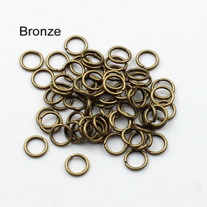 Bulk Silver and Gold Jump Rings, Wholesale Open Connector Findings ...