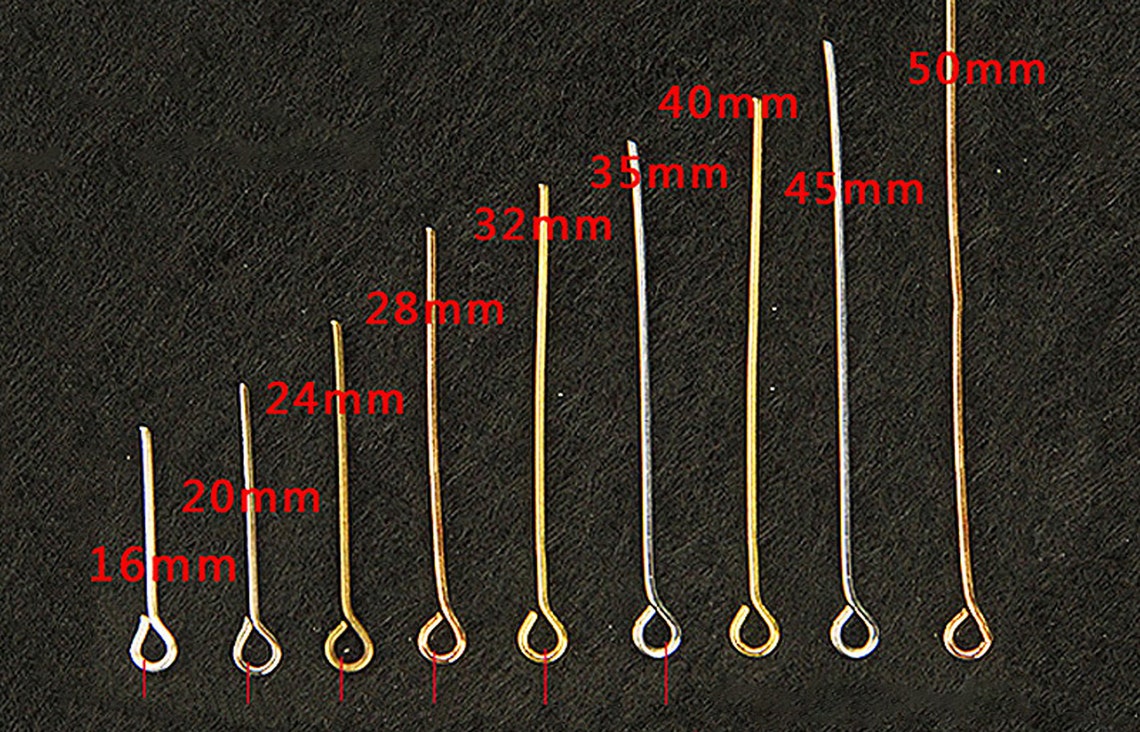 300pcs Head Pins for Jewelry Making Eyepins Plated Gold - Etsy