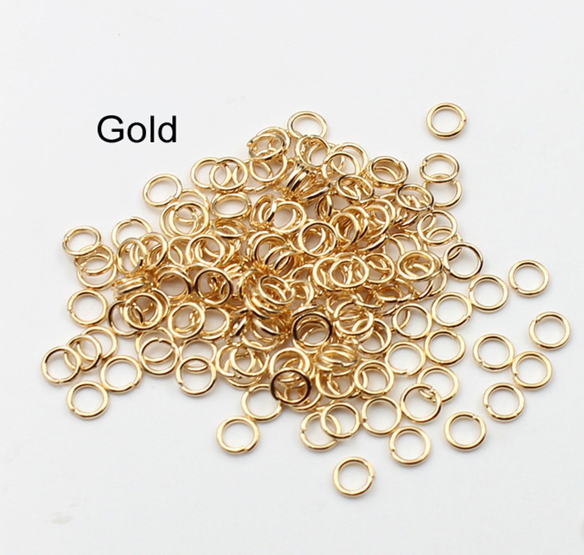 Bulk Silver and Gold Jump Rings Wholesale Open Connector - Etsy