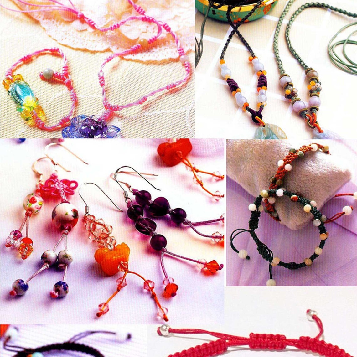 1mm 1.5mm Chinese Knotting Cord Shamballa Knot Thread Bracelet | Etsy