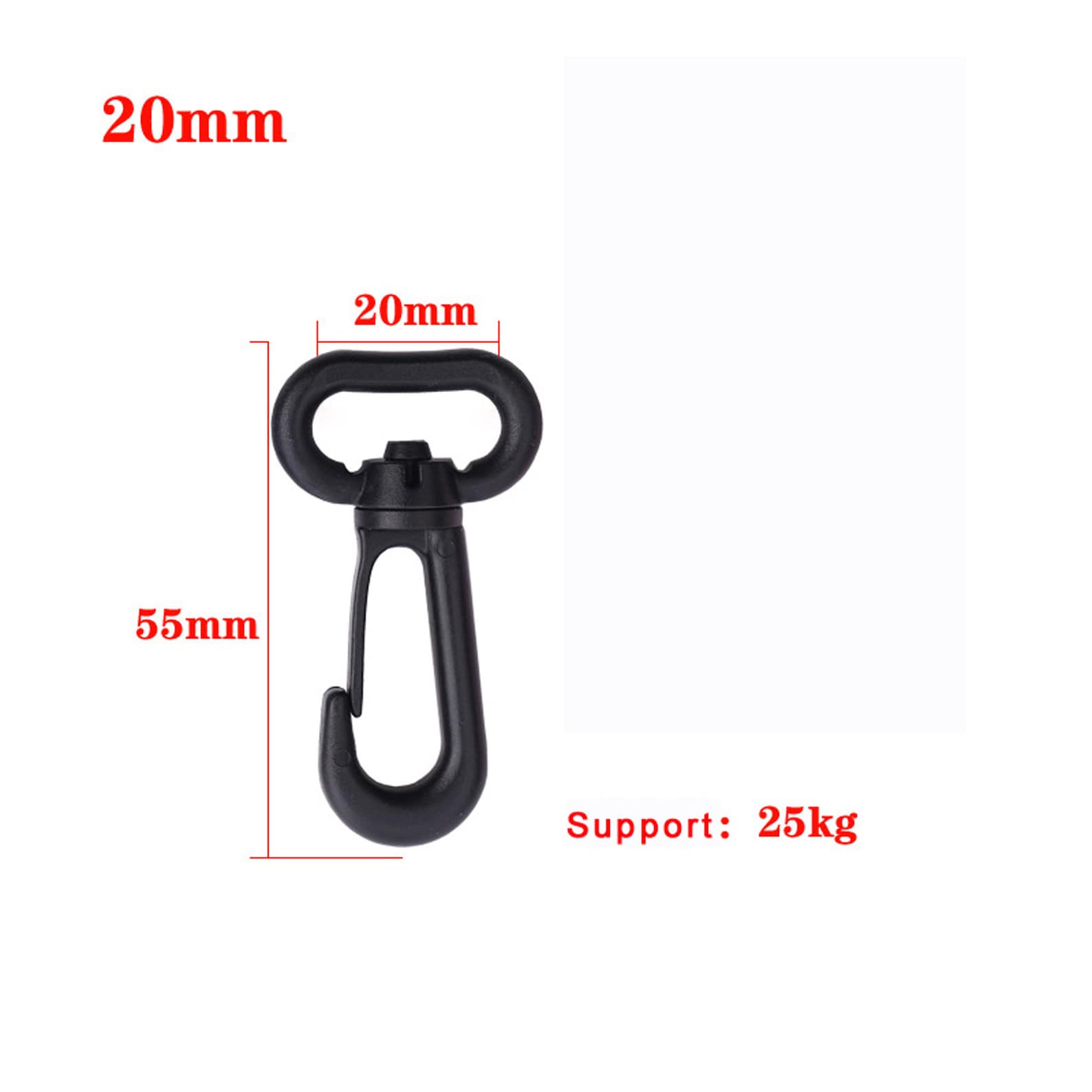 20mm Plastic Swivel Snap Hook Clip Push Gate Swivel Hook - Etsy