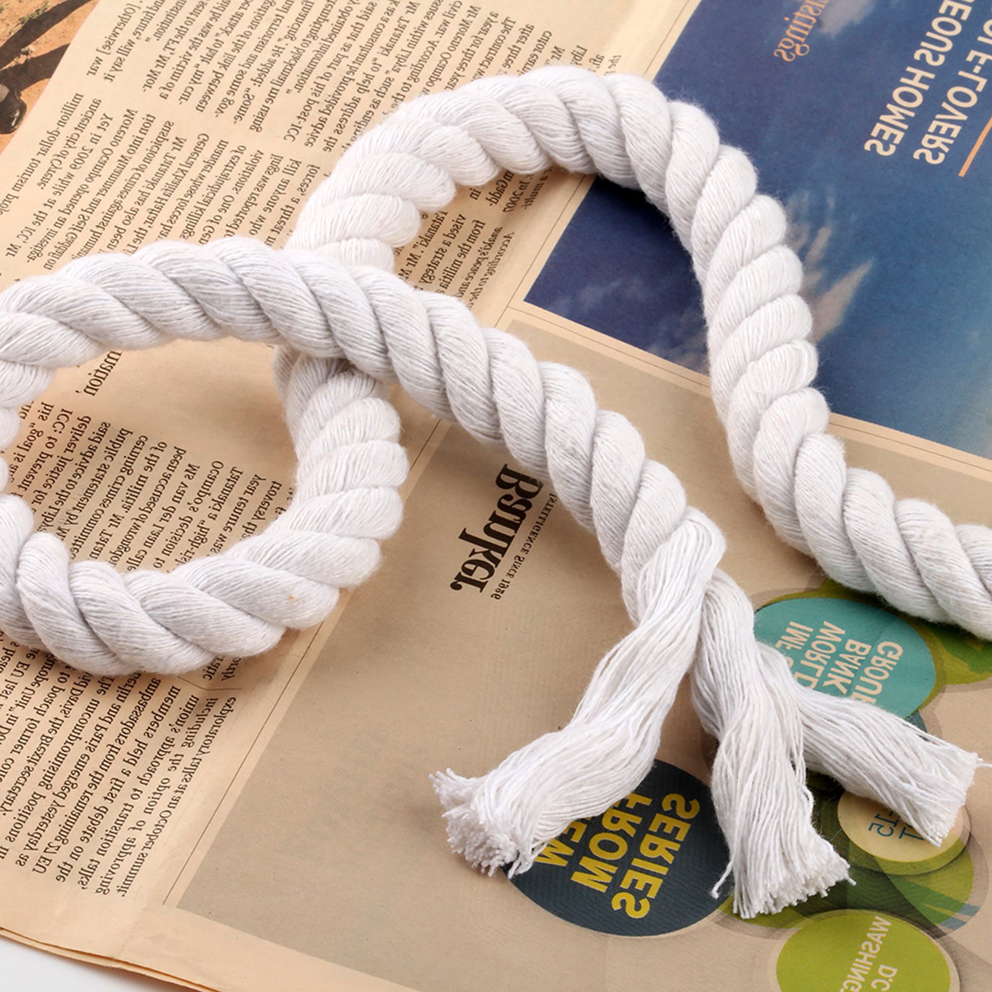 8MM-20MM White Black Twisted Cotton Rope Triple Strand - Etsy Australia