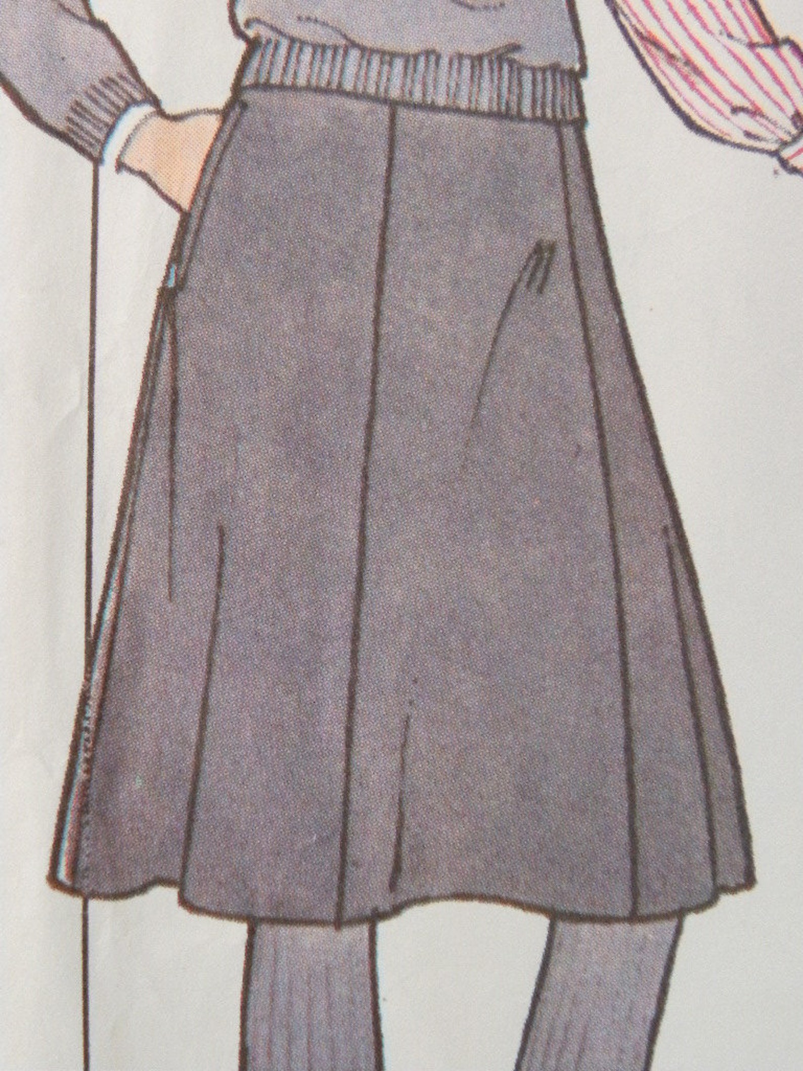 1981 Style 3437 Sewing Pattern Girls School Uniform Skirt A Line Skirt ...