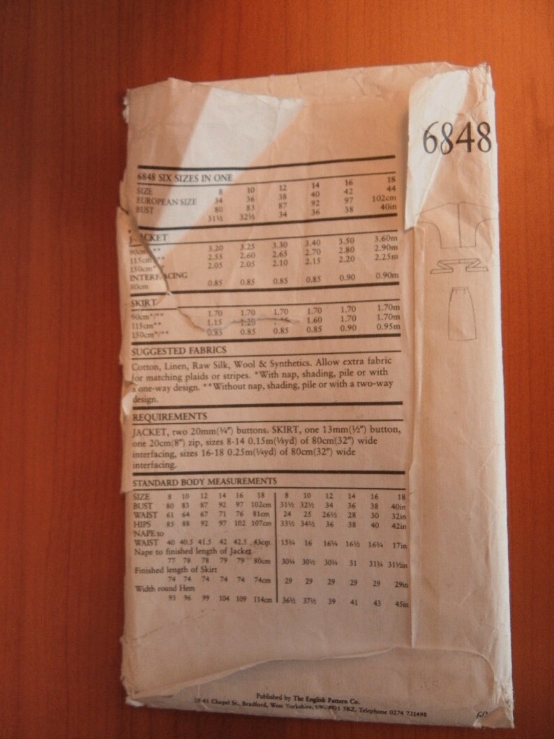 1990s New Look 6848 Sewing Pattern Ladies Wrap Over Top - Etsy