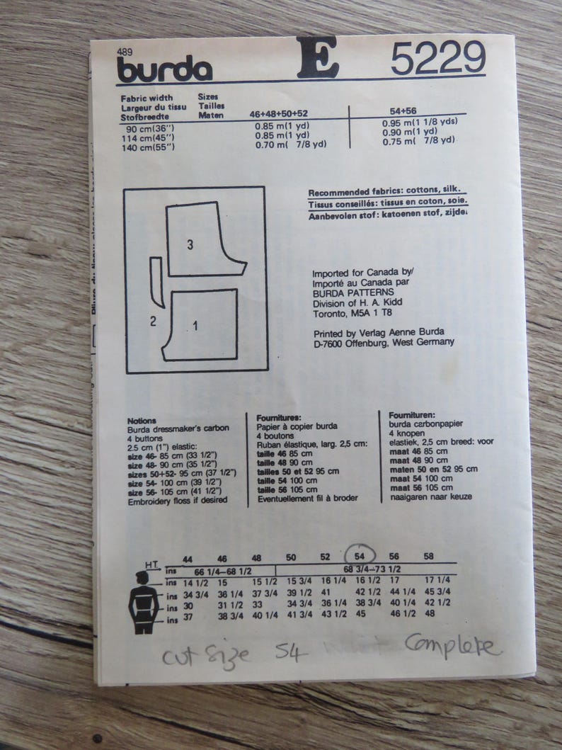 1990’s Burda 5299 Sewing Pattern Men’s Boxer Shorts Cut Size 38in Waist Complete. - Etsy