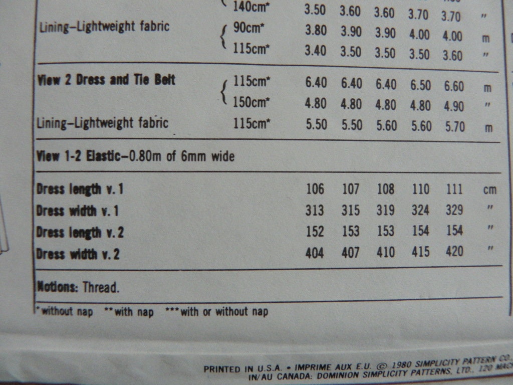 1980 Simplicity 9870 Sewing Pattern Ladies Sleeveless Dress Gathered ...