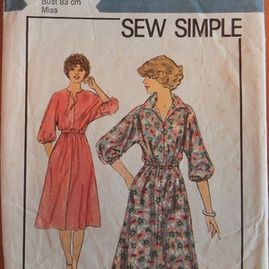1978 Style 2353 Sewing Pattern Ladies Summer Dress Cut Size 10 Bust 32. ...