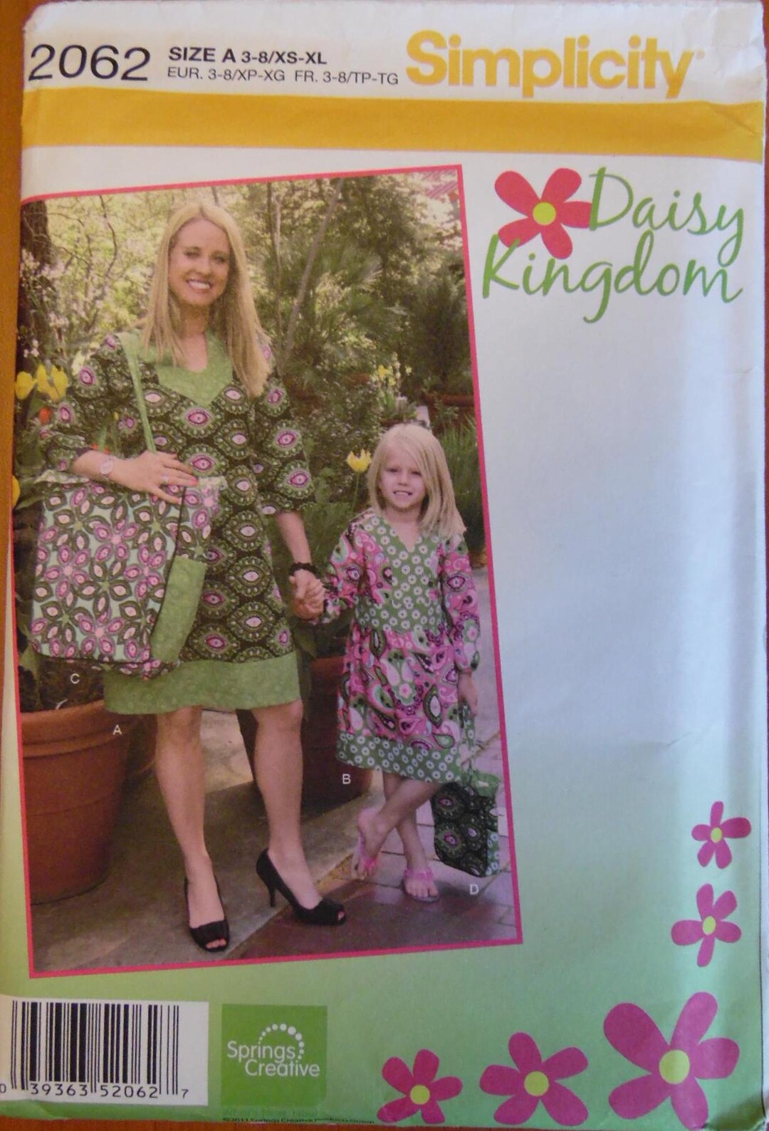 2011 Simplicity 2062 Sewing Pattern Ladies Girls Pullover Shift Tunic ...