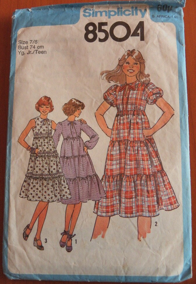 Sewing & Fiber Sewing Kits & How To 1978 Simplicity 8335 Sewing Pattern ...