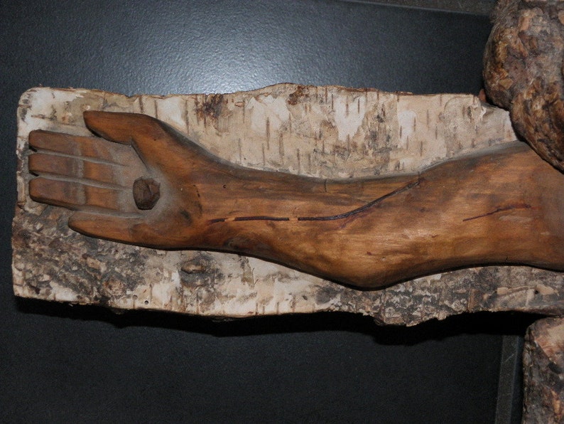 Vintage Wooden Jesus Crucifixion Cross Signed E Kotecz Artist. - Etsy