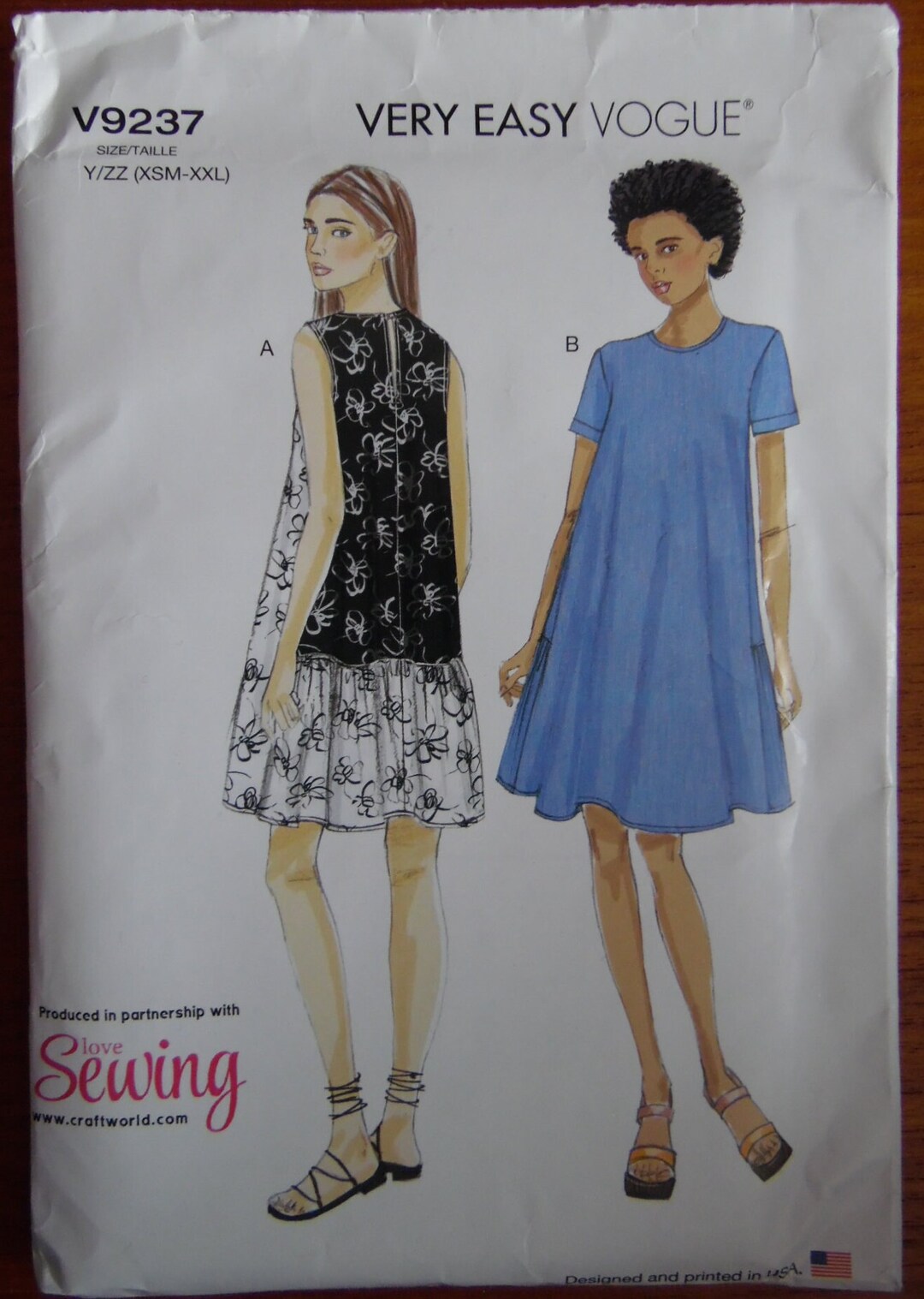2017 Vogue V9237 Sewing Pattern Ladies Pullover A Line Dress Uncut Size ...