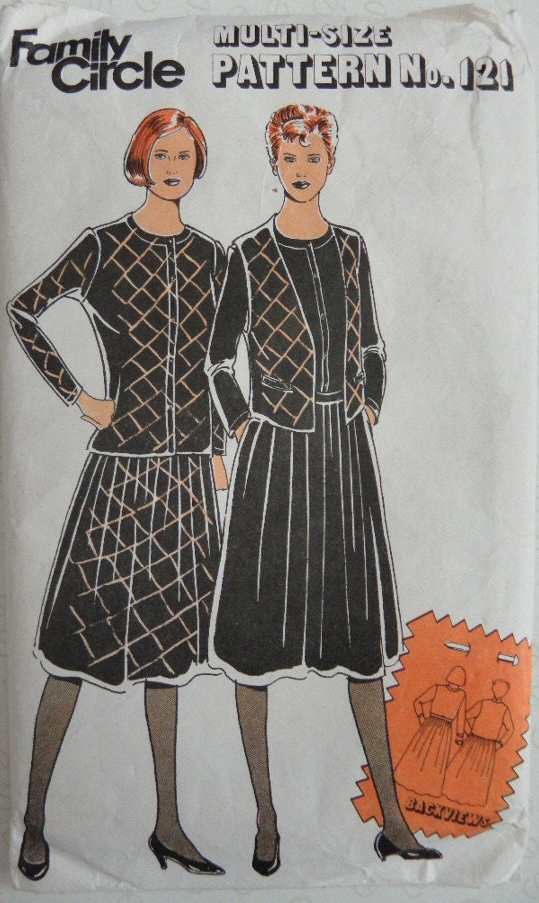 1970s Family Circle 121 Sewing Pattern Ladies Reversible Waist Coat ...